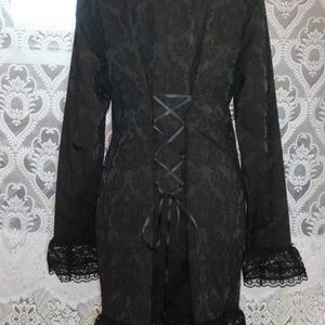 Jackets & Coats | Handmade Victorian Goth Brocade Duster Coat Dress ...